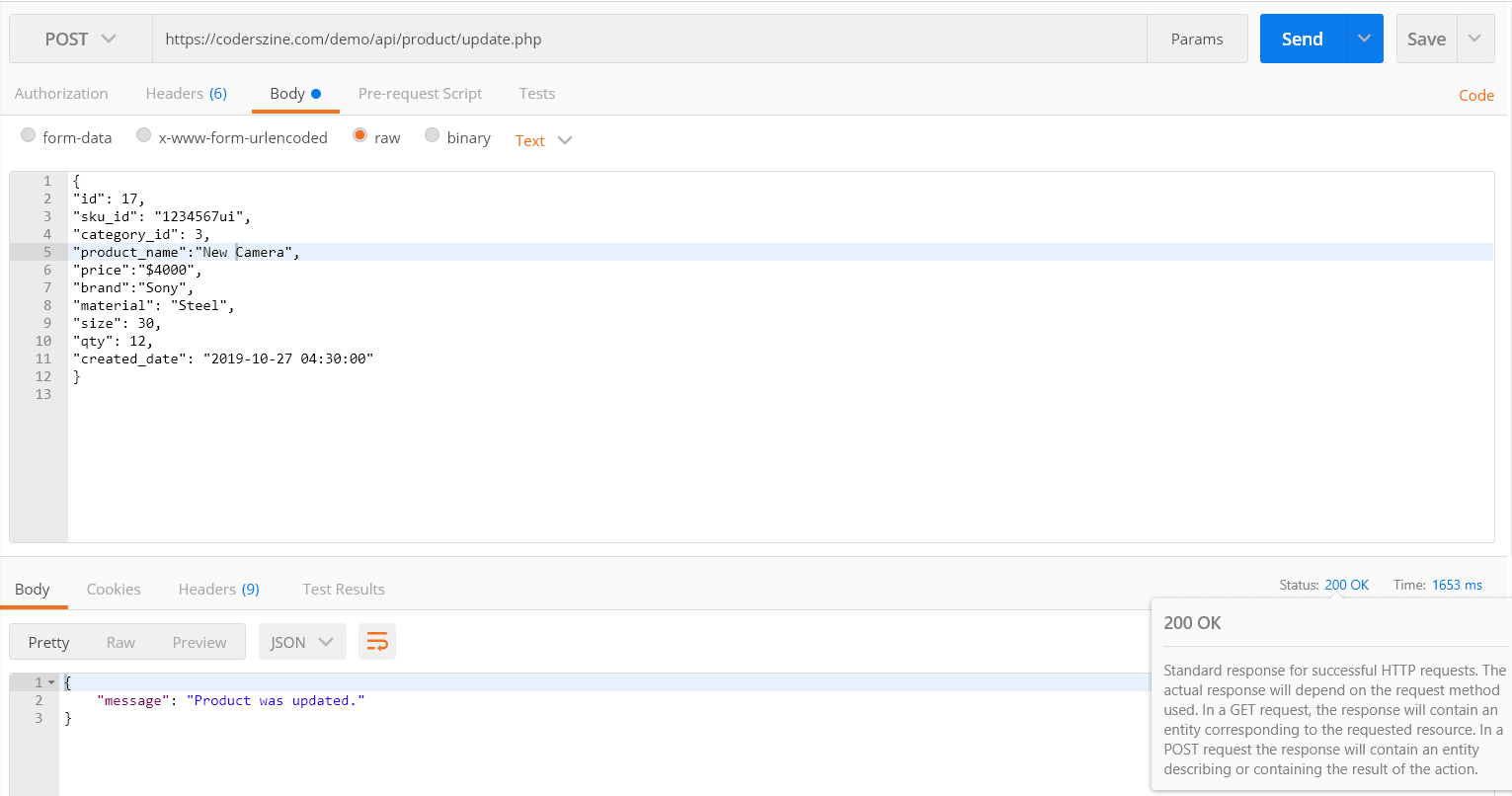 Create Rest Api With Php And Mysql Coderszine 6113